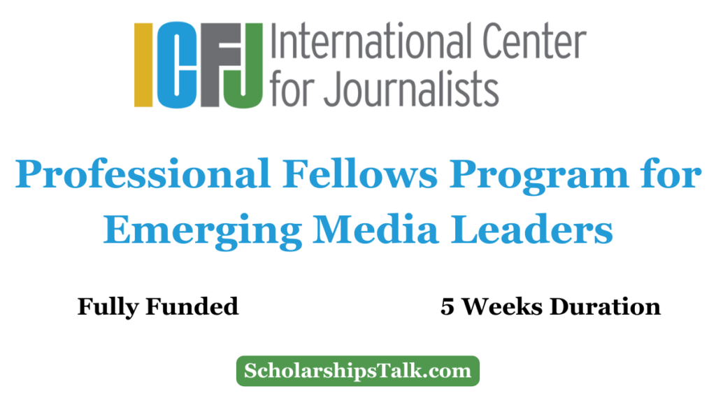 ICFJ Professional Fellows Program for Emerging Media Leaders ...